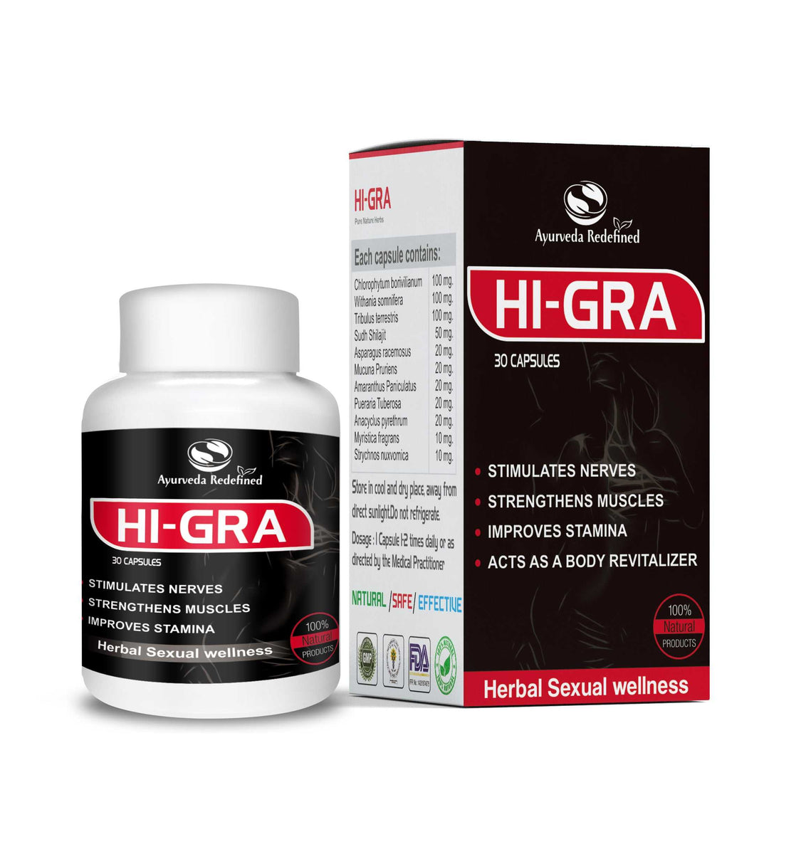 Ayurveda Redefined Hi-Gra Capsules - 30 Caps – Ayurveda Store Online