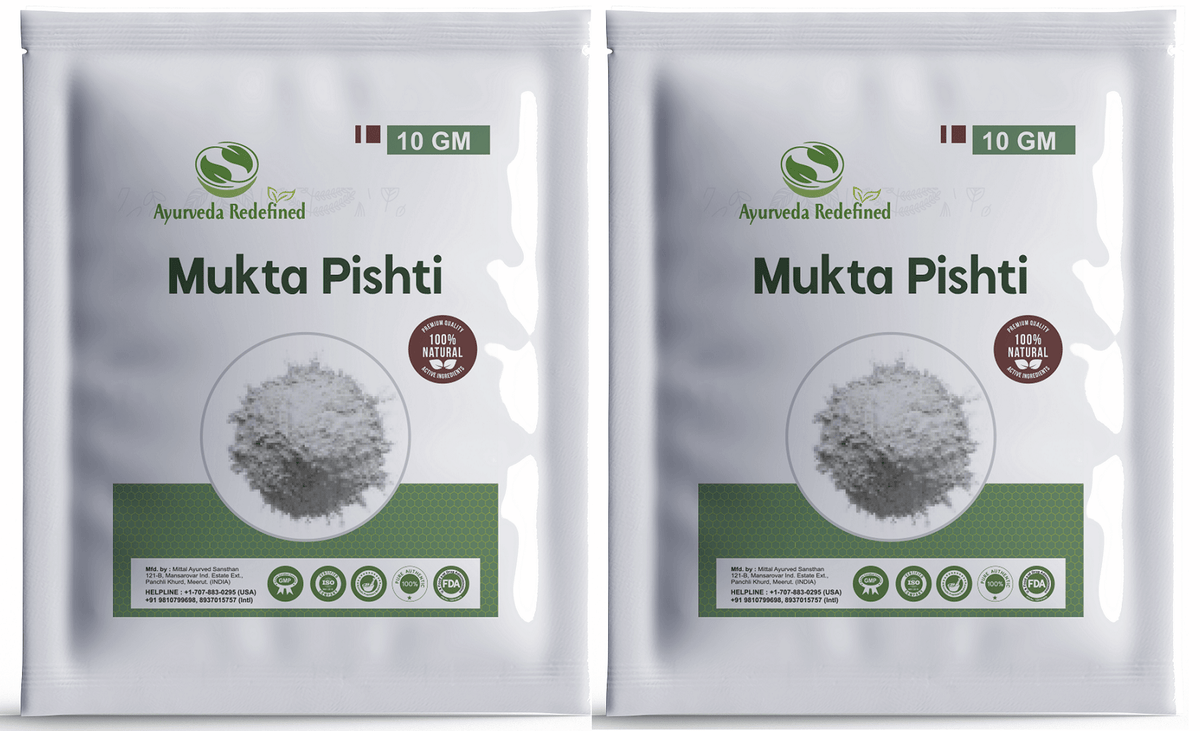Ayurveda Redefined Mukta Pishti Moti Bhasma 10gm Pack of 2 Moti Pishti ...
