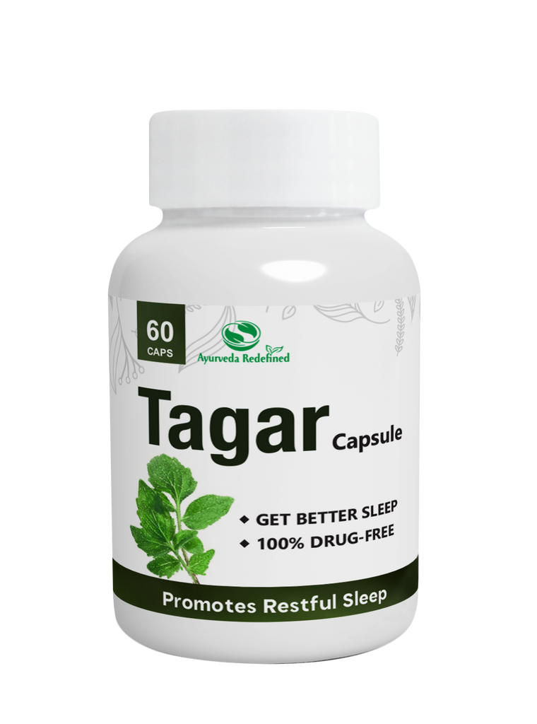 Ayurveda Redefined Tagar Capsules - 60 Caps | Ayurveda Store Online
